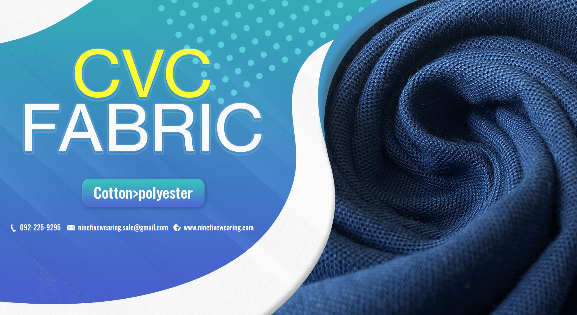 เนื้อผ้า CVC สั่งผลิตเสื้อโปโล เกรด A+ ราคาประหยัด ประโยชน์เพียบ